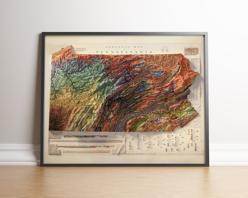 Pennsylvania - Geology - Etsy