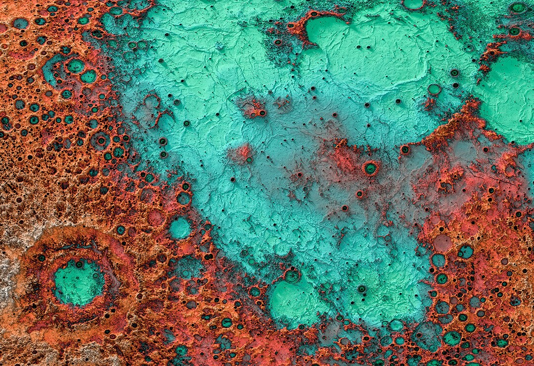 The Moon - Topography - Hypsometric Tint 3 - Etsy