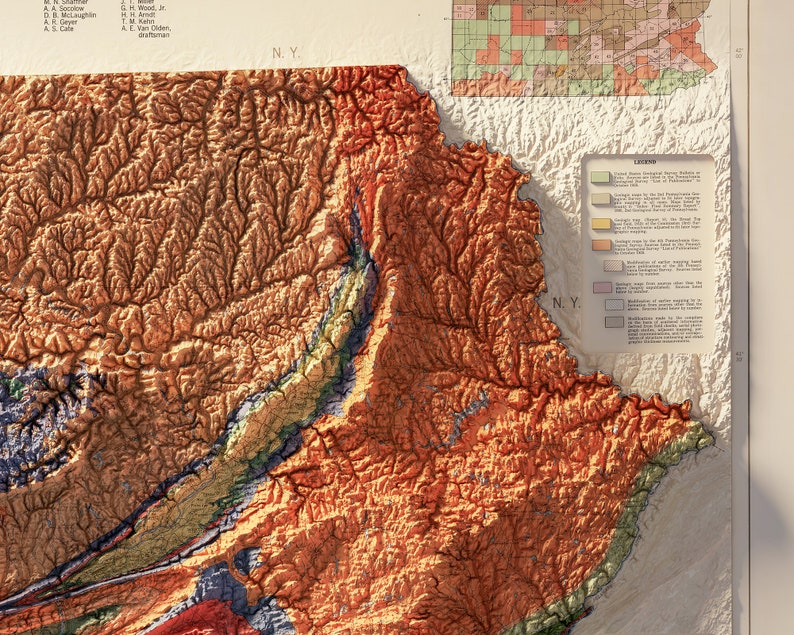 Pennsylvania - Geology - Etsy