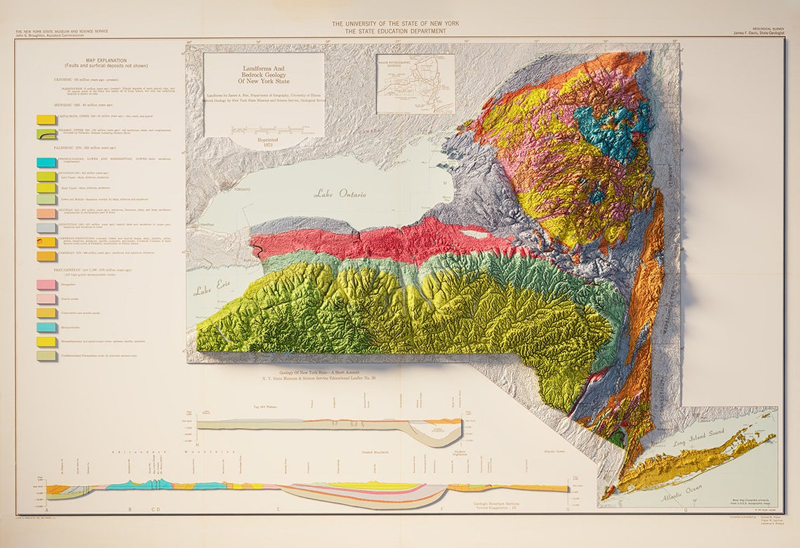 New York State Geology - Etsy