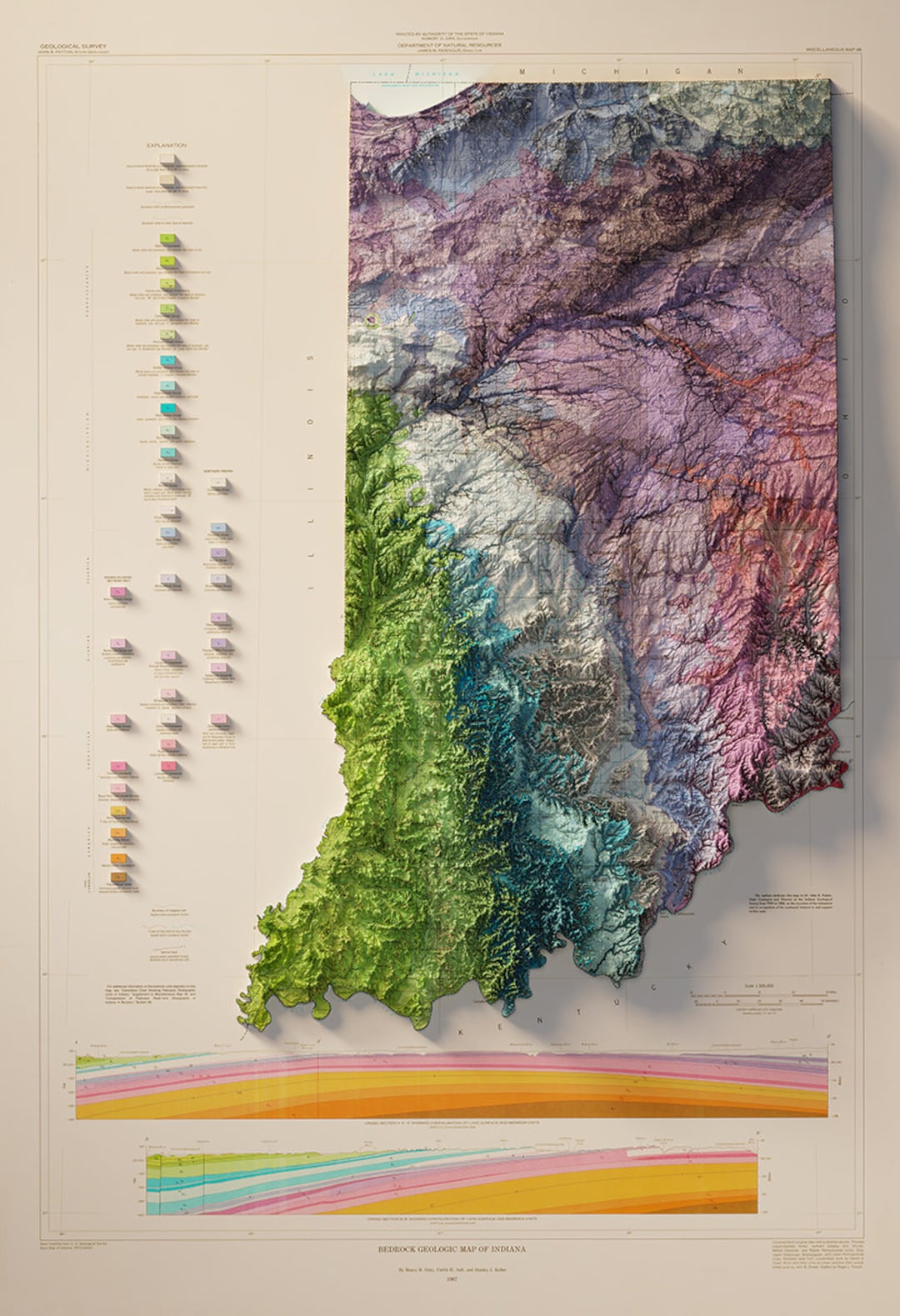 Indiana - Geology - Etsy