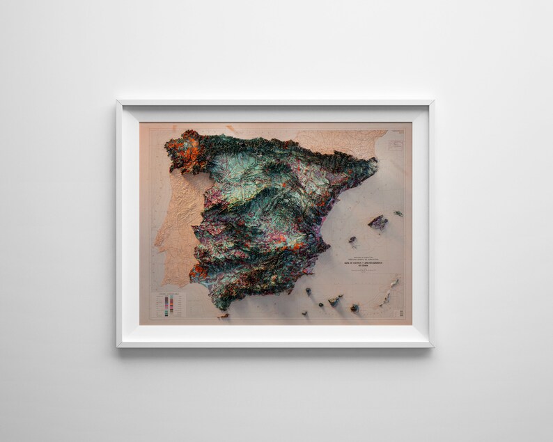 Spain Vintage Soil Map - Etsy