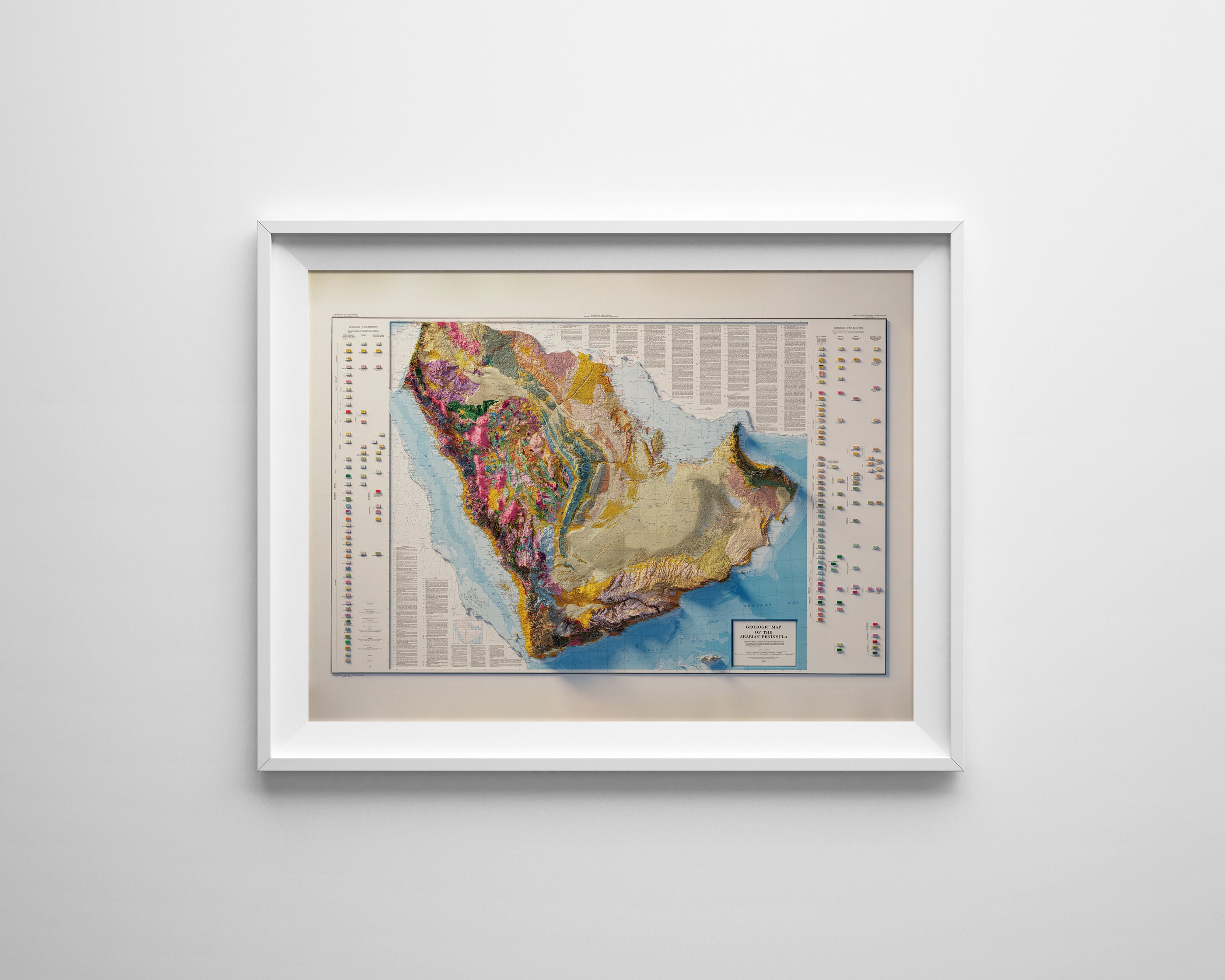 Arabian Peninsula - Geology - Etsy
