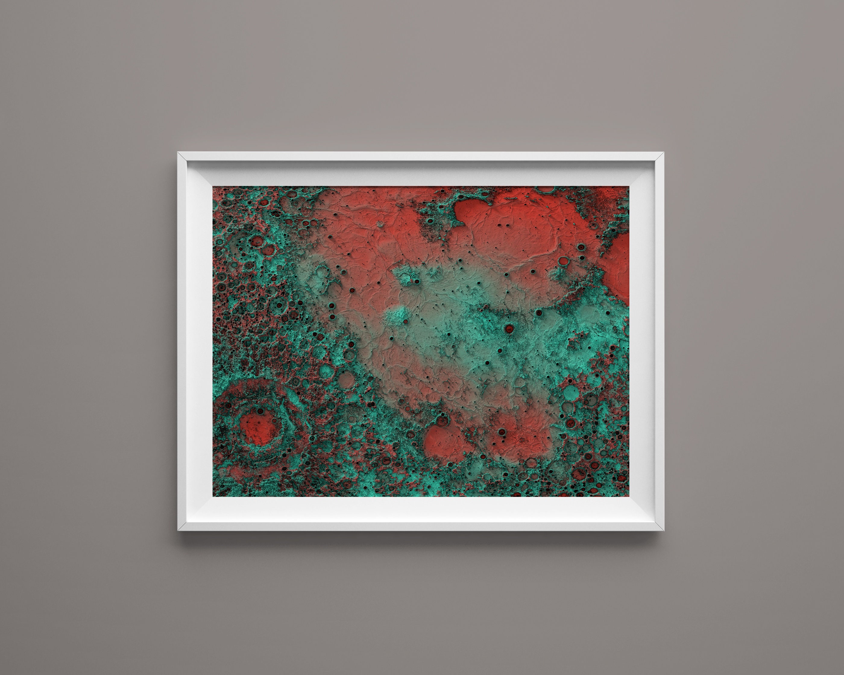 The Moon Topography Hypsometric Tint 1 - Etsy