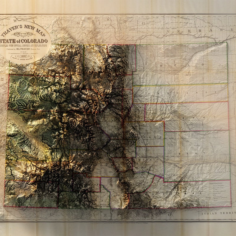 Colorado Topo Map - Etsy