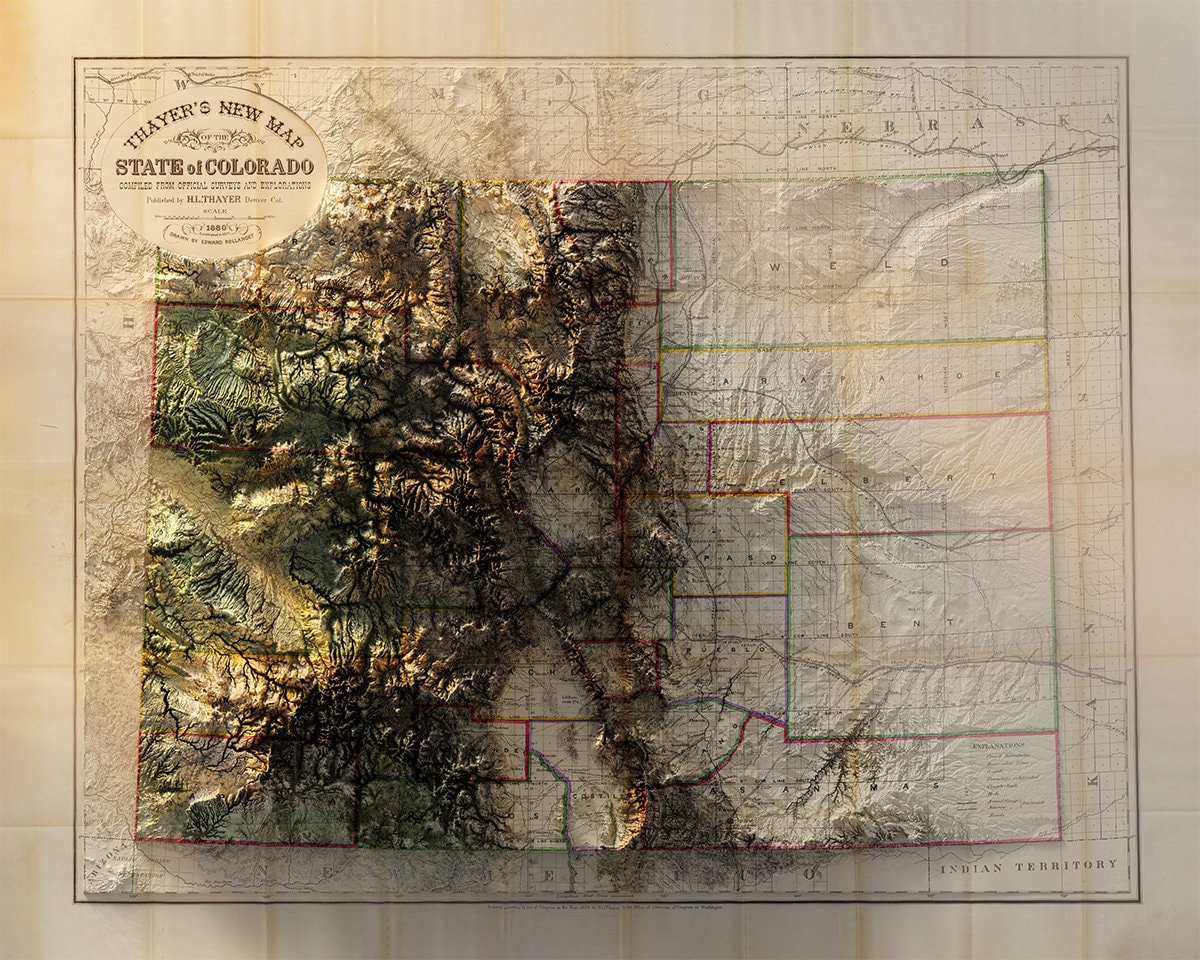 Topographic Map Colorado