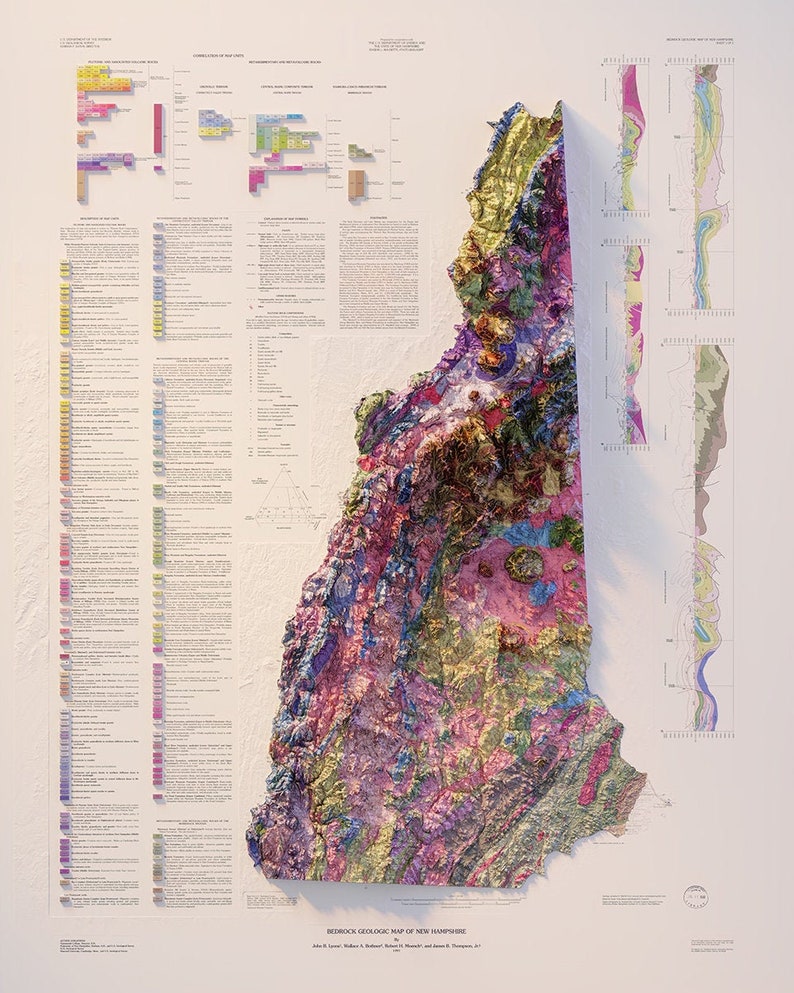 New Hampshire - Geology - Etsy