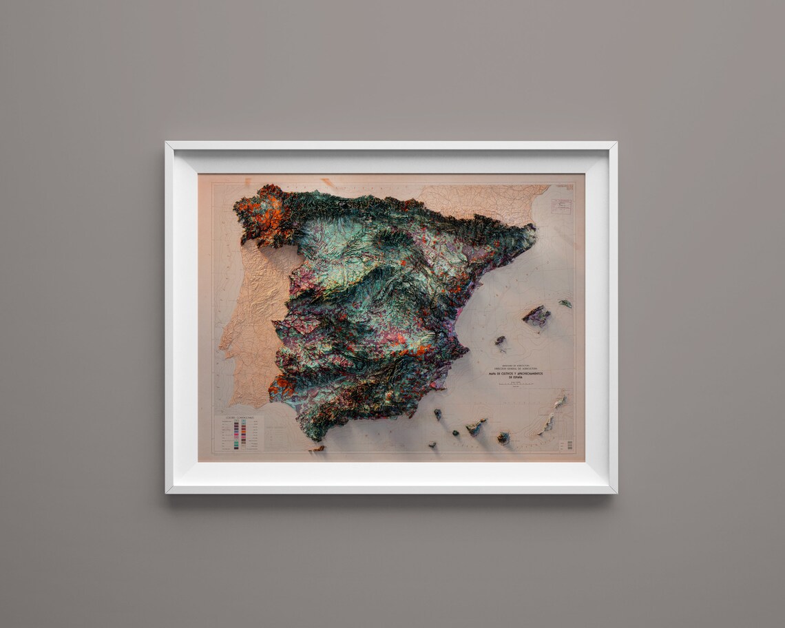 Spain Vintage Soil Map - Etsy