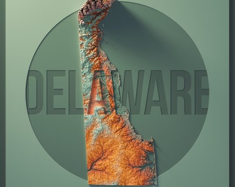 DELAWARE Coloring Page With State Facts - Printable United States of ...