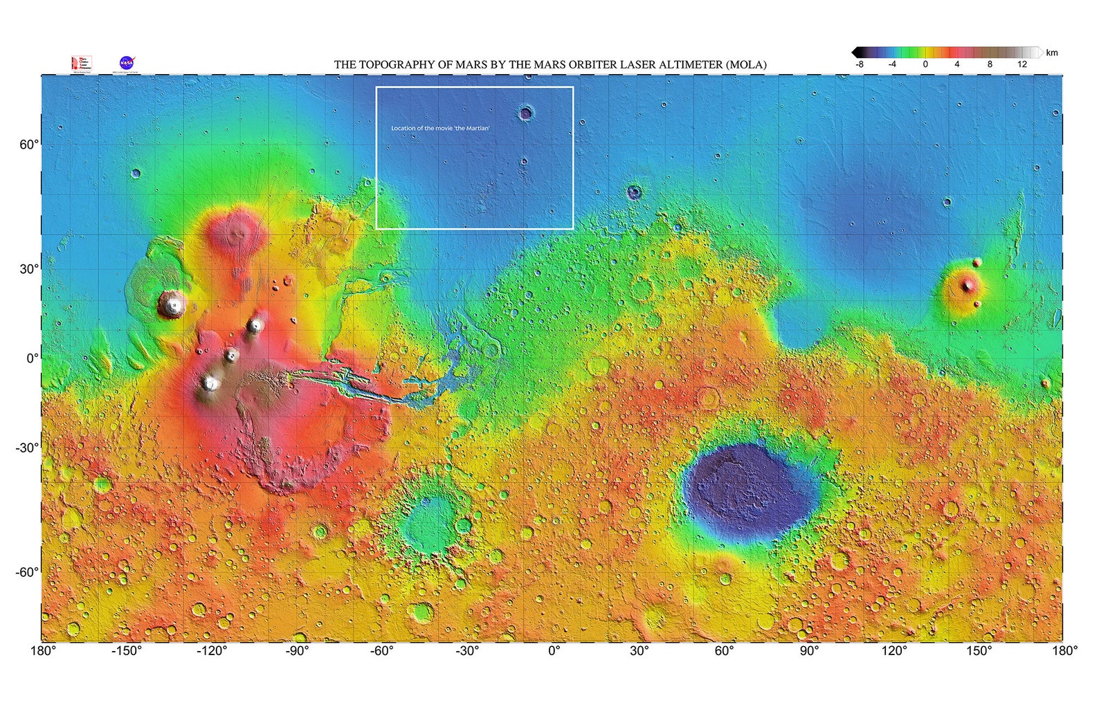 Mars Topography - Etsy