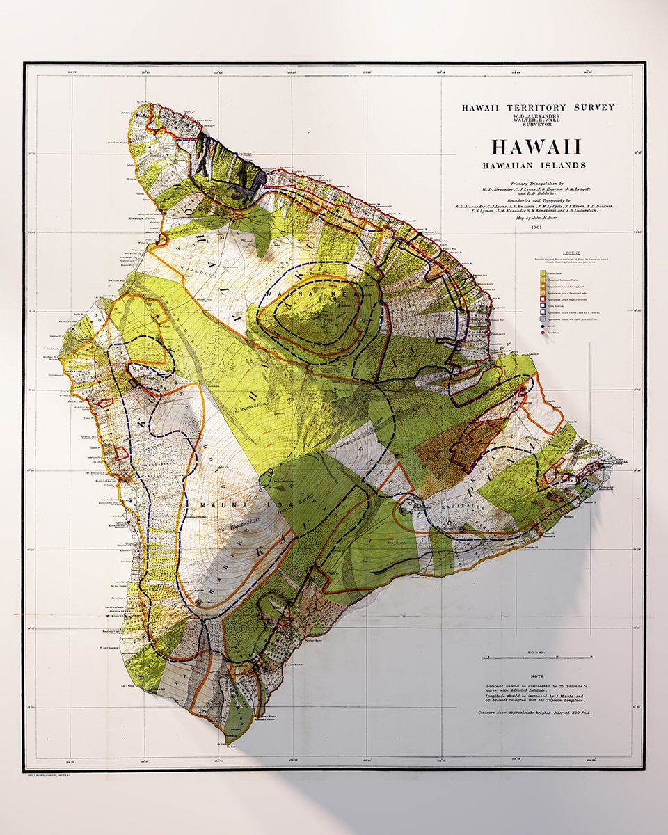 Big Island Hawaii Elevation Map Island Of Hawaii, Hawaii Map • Scott