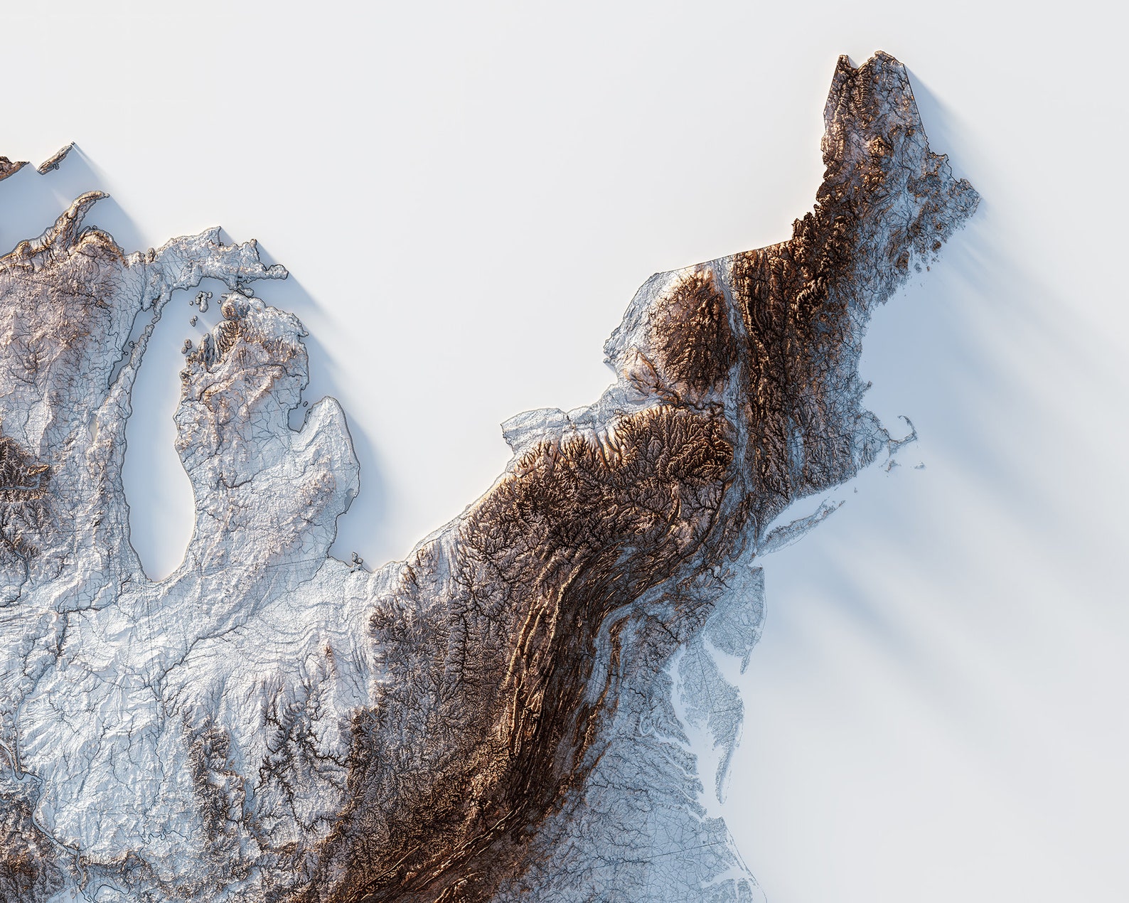 United States Hypsometric Tint 2 - Etsy