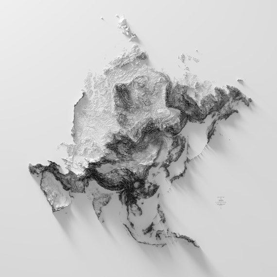 Asia Monochromatic | Etsy