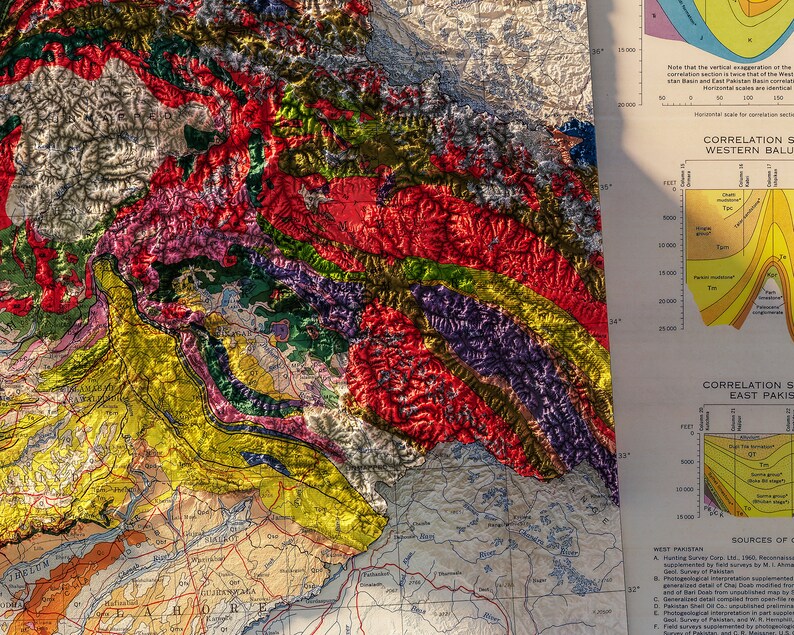 Pakistan - Geology (dusk) - Etsy