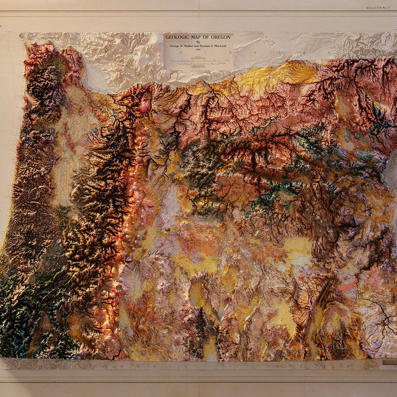 Oregon Geology Map Poster - Etsy