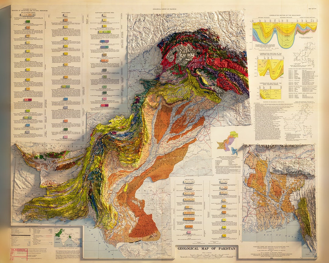 Pakistan - Geology (dawn) - Etsy