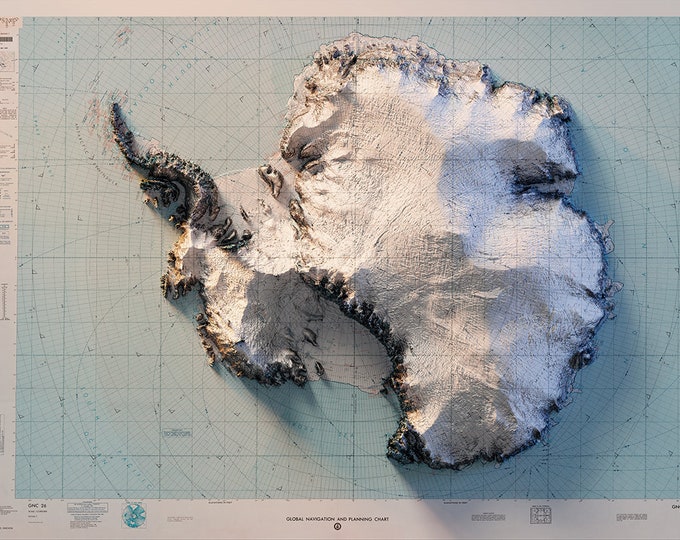 Antarctica Global Planning & Navigation Chart - Etsy Denmark