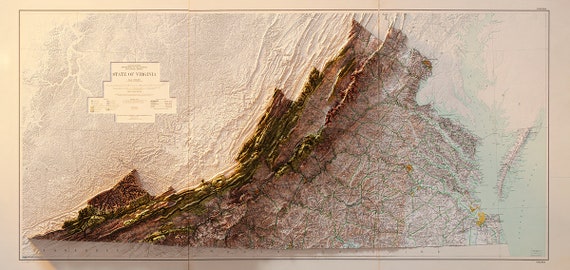 Topography Map Of Virginia