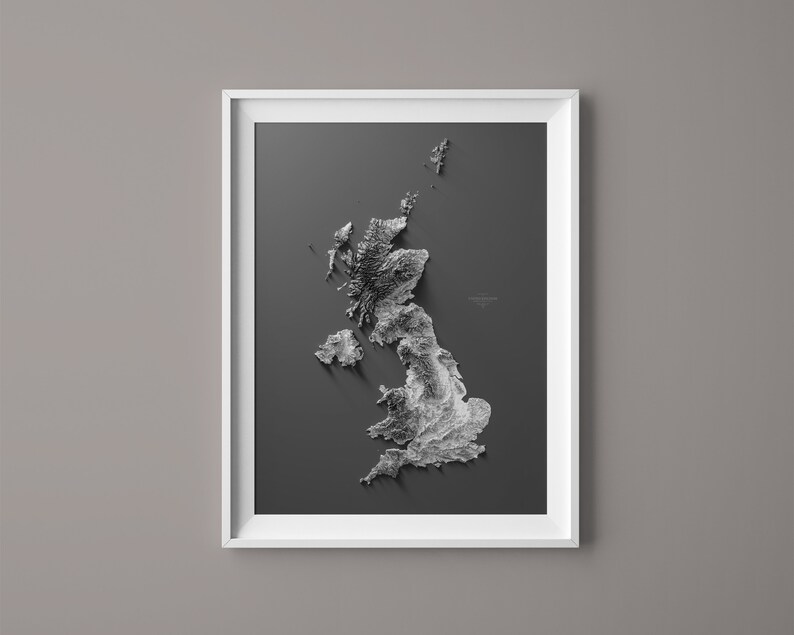 United Kingdom Monochrome 1 - Etsy