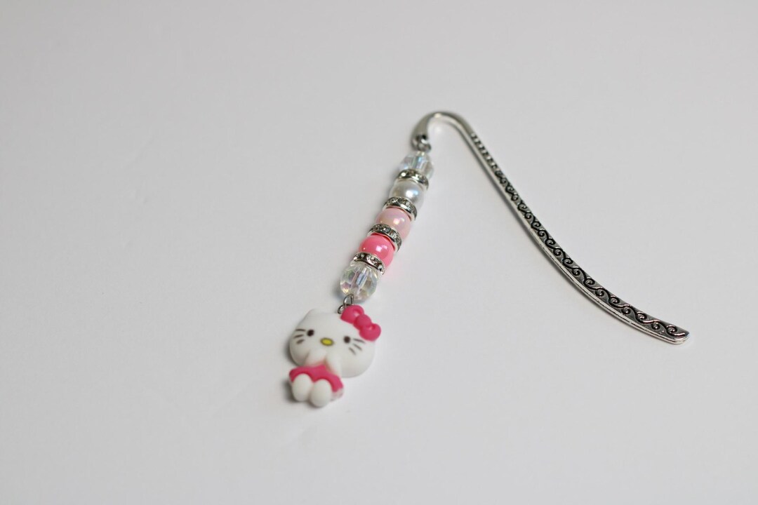 Hello Kitty Bookmark | Hello Kitty Inspired Beaded Bookmark | Hello ...