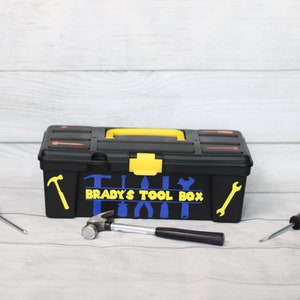 Personalized Kids Toolbox | Kids Toy Toolbox | Tool Carrying Case for ...