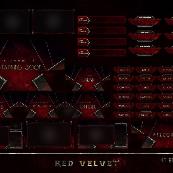 Custom Fantasy Twitch Overlays - Etsy