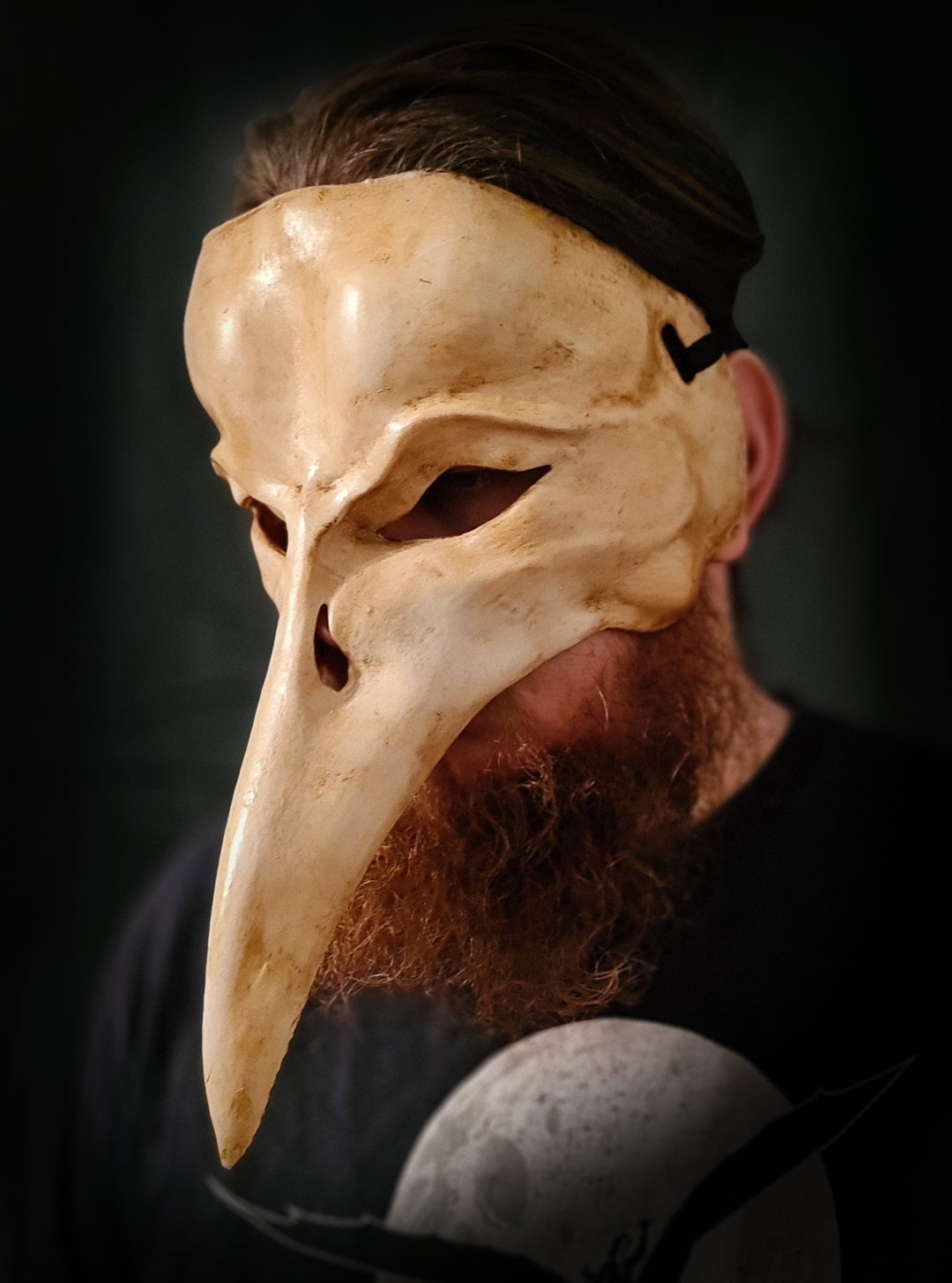 Raven Skull Mask: Hand-painted PLA+ Bone Cosplay - Etsy