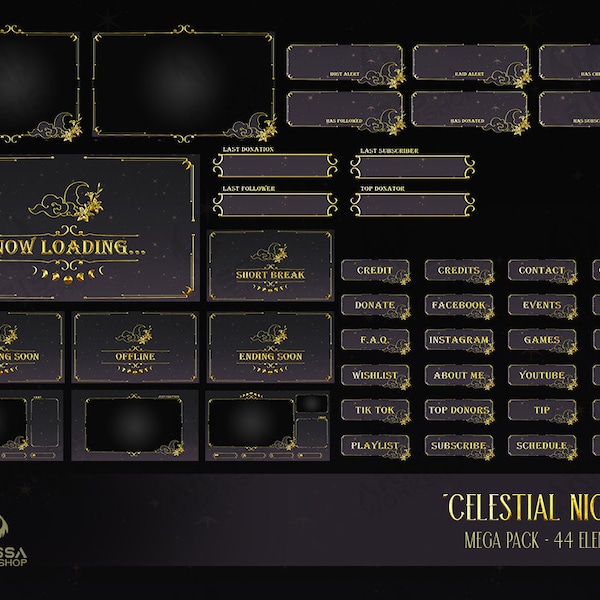 Galaxy Twitch Overlay - Etsy