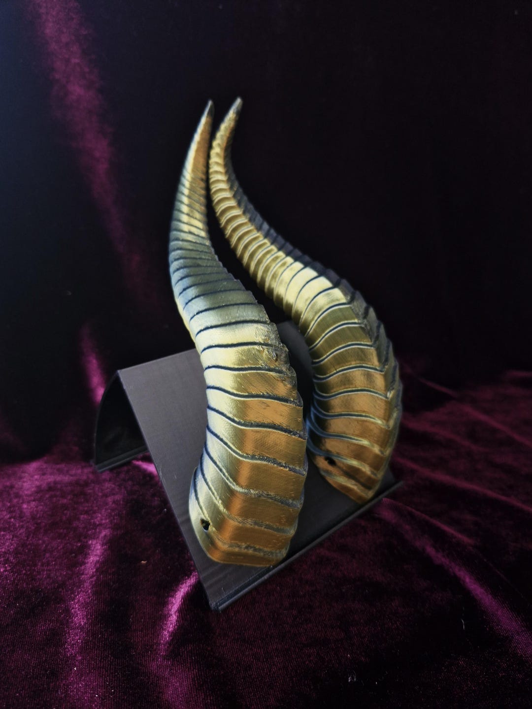 Antique Gold Dragon Horns: Cosplay Headset Attachment, Halloween ...