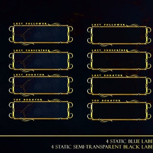 Gold Runes Twitch Stream Mega Package Overlays / Cute / Marble / Panels ...