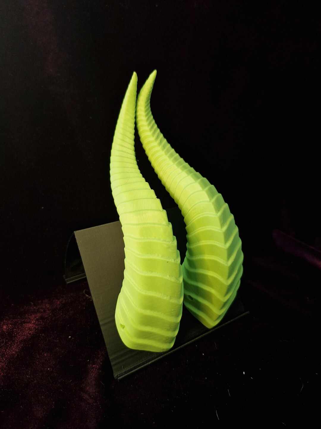Neon Green Dragon Horns: Cosplay Headset Attachment, Halloween Costume ...