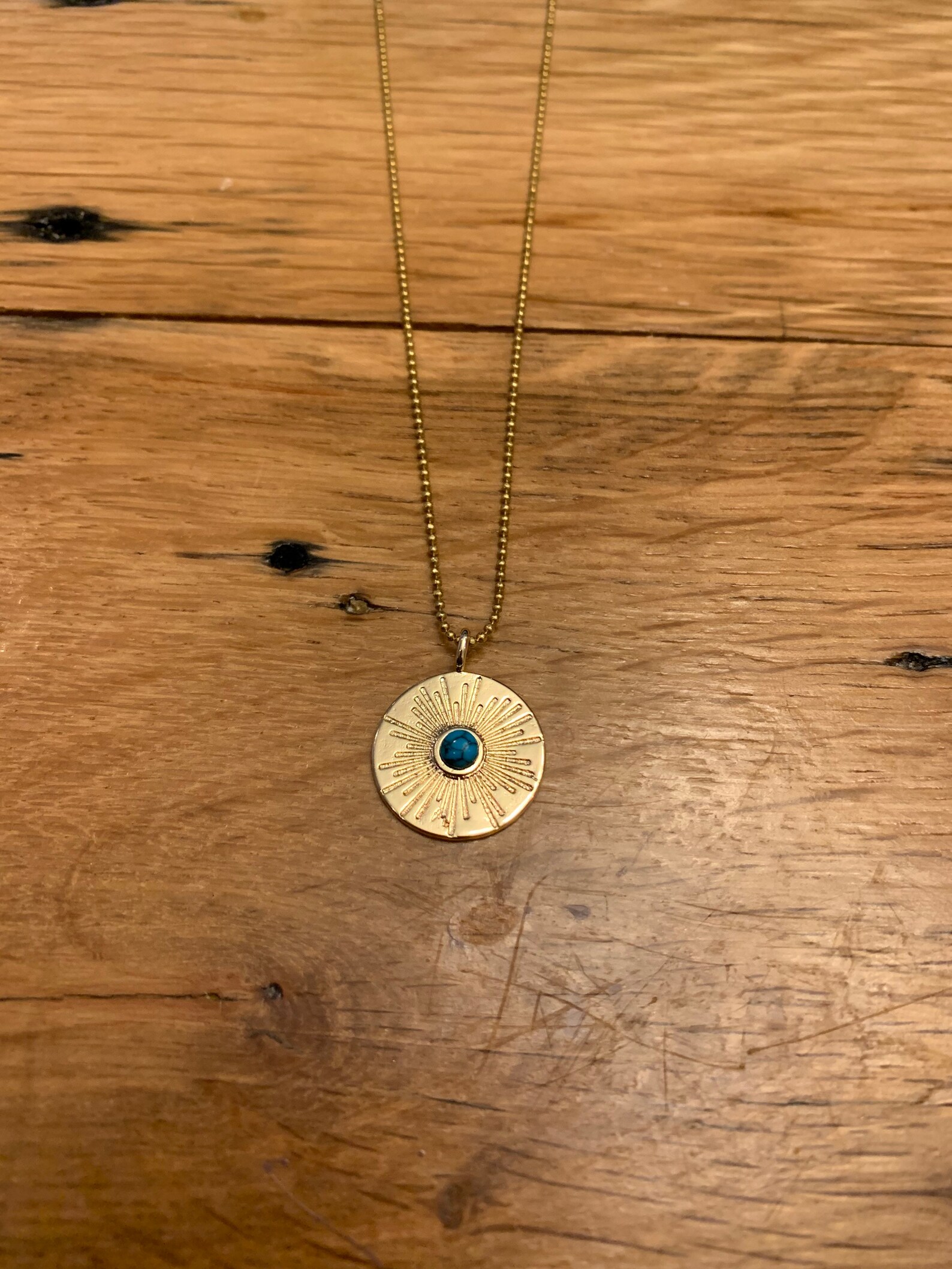 Gold Sunburst Necklace - Etsy