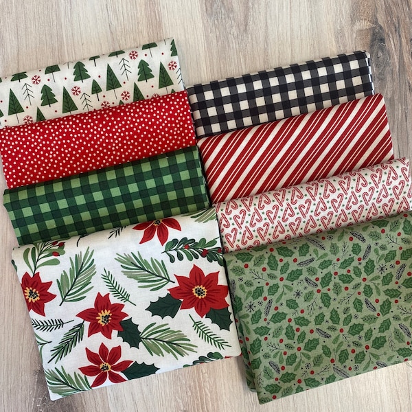 Riley Blake Farmhouse Christmas Fabric - Etsy