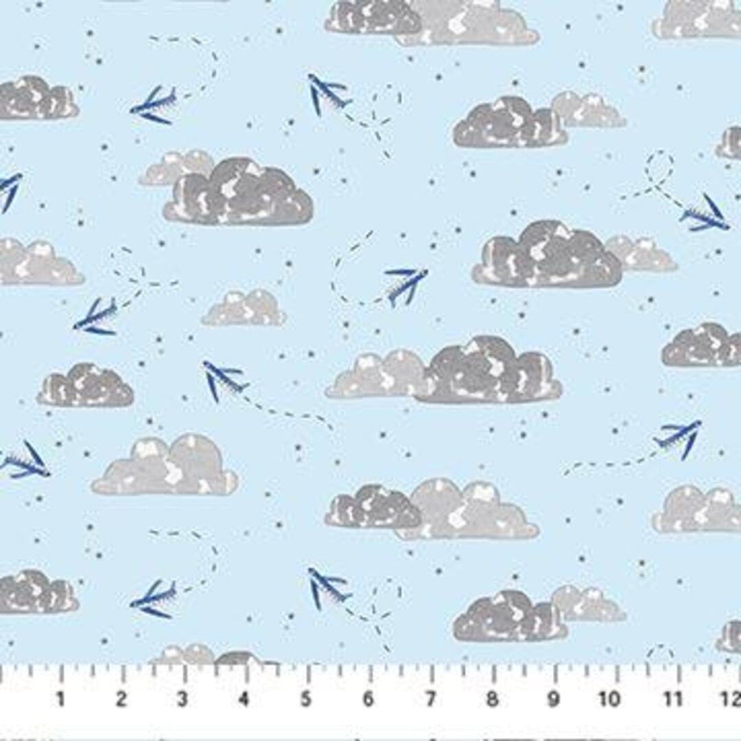 SALE!! Mini Metropolis Airplanes Blue 91191-40 by Figo - Etsy