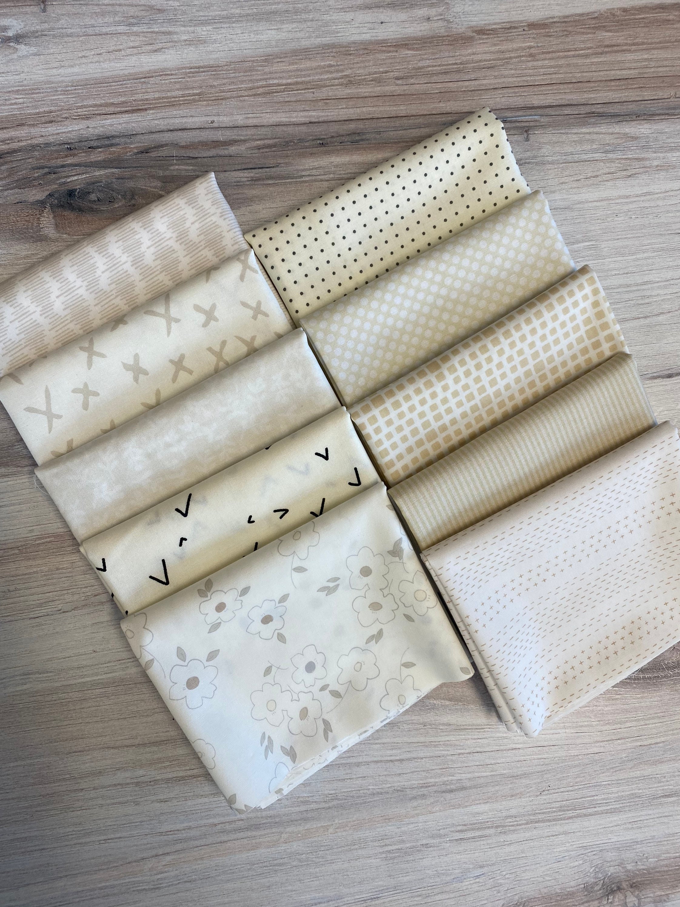 Low Volume Creams Fat Quarter Bundle | Etsy