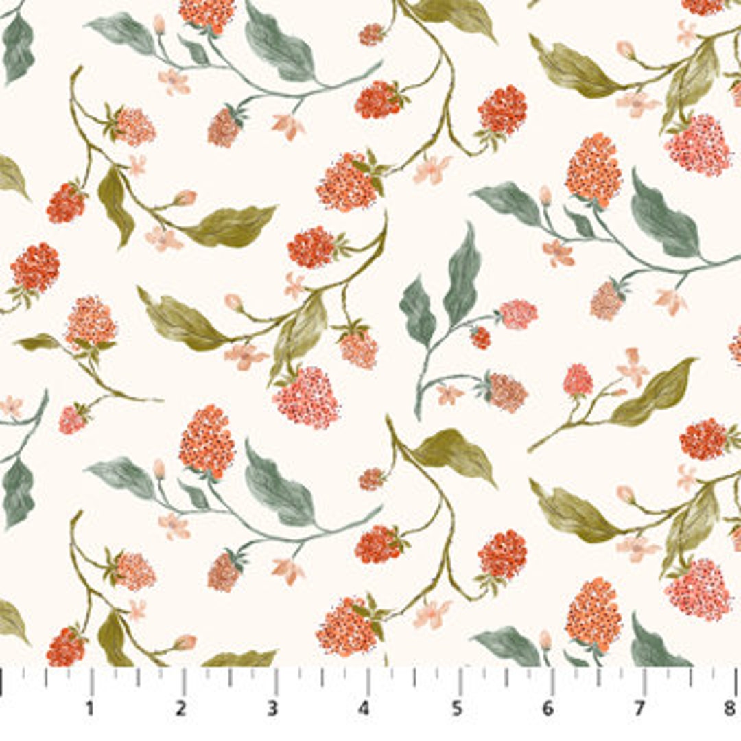 SALE Thicket and Bramble Berries Cream 90746-11 by Figo - Etsy