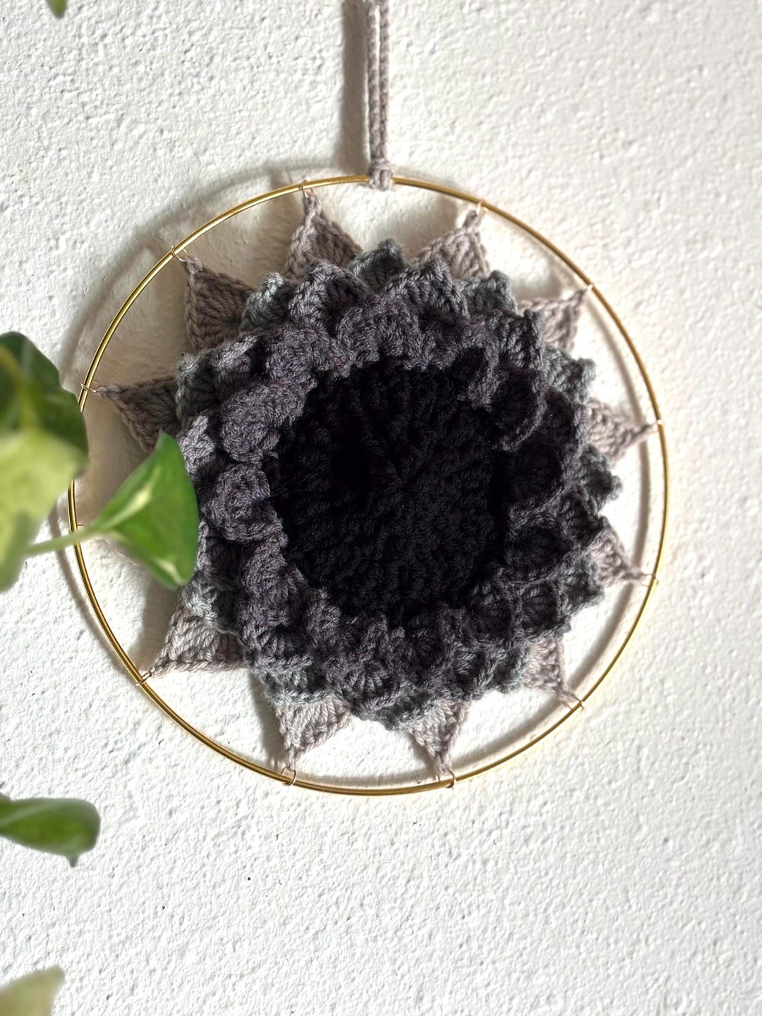 Dark Ombré Gothic Sunflower Wall Decor - Etsy