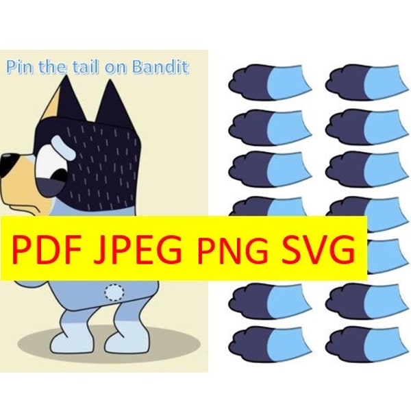 Bluey Tail Game - Etsy Denmark