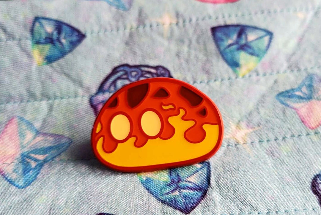 Genshin Impact Pyro Slime Dyed Enamel Pin Standard - Etsy