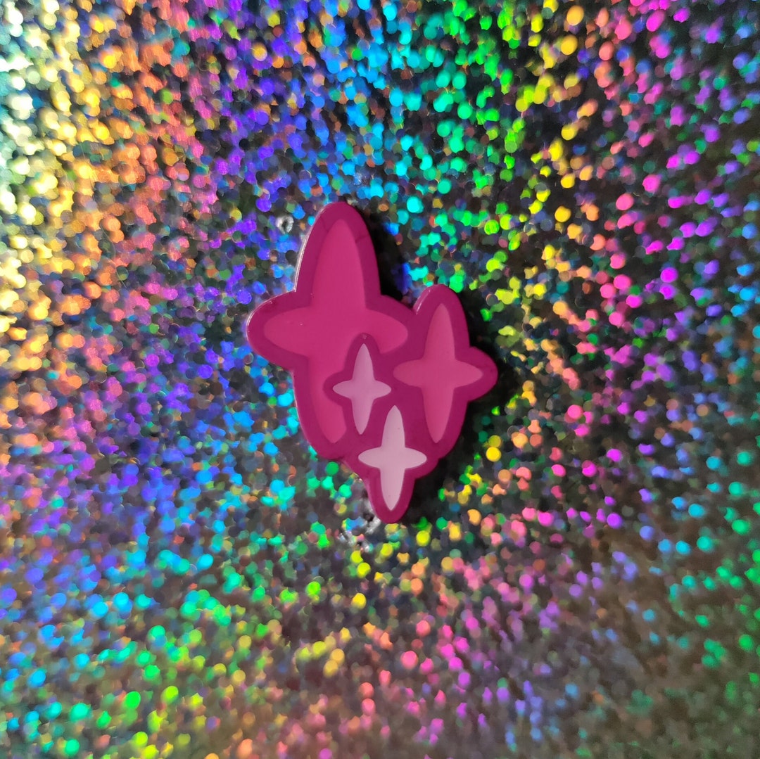 Pink Mini Sparkle Pin - Etsy