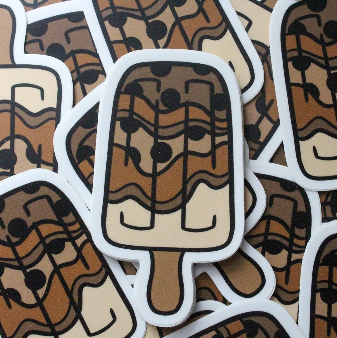 Brown Sugar Boba Popsicle Vinyl Sticker - Etsy
