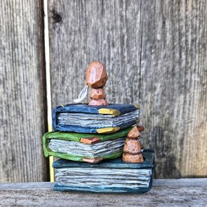 Wood Carving - Hans; Bookworm, Handcarved, Handcarved Book, Basswood ...