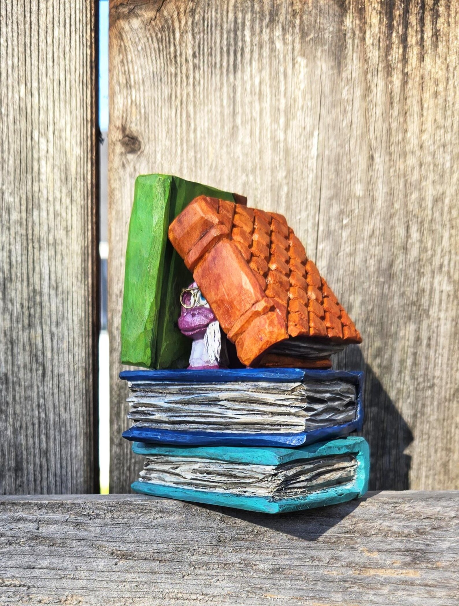Wood Carving - Lewis; Bookworm, Handcarved, Handcarved Book, Basswood ...