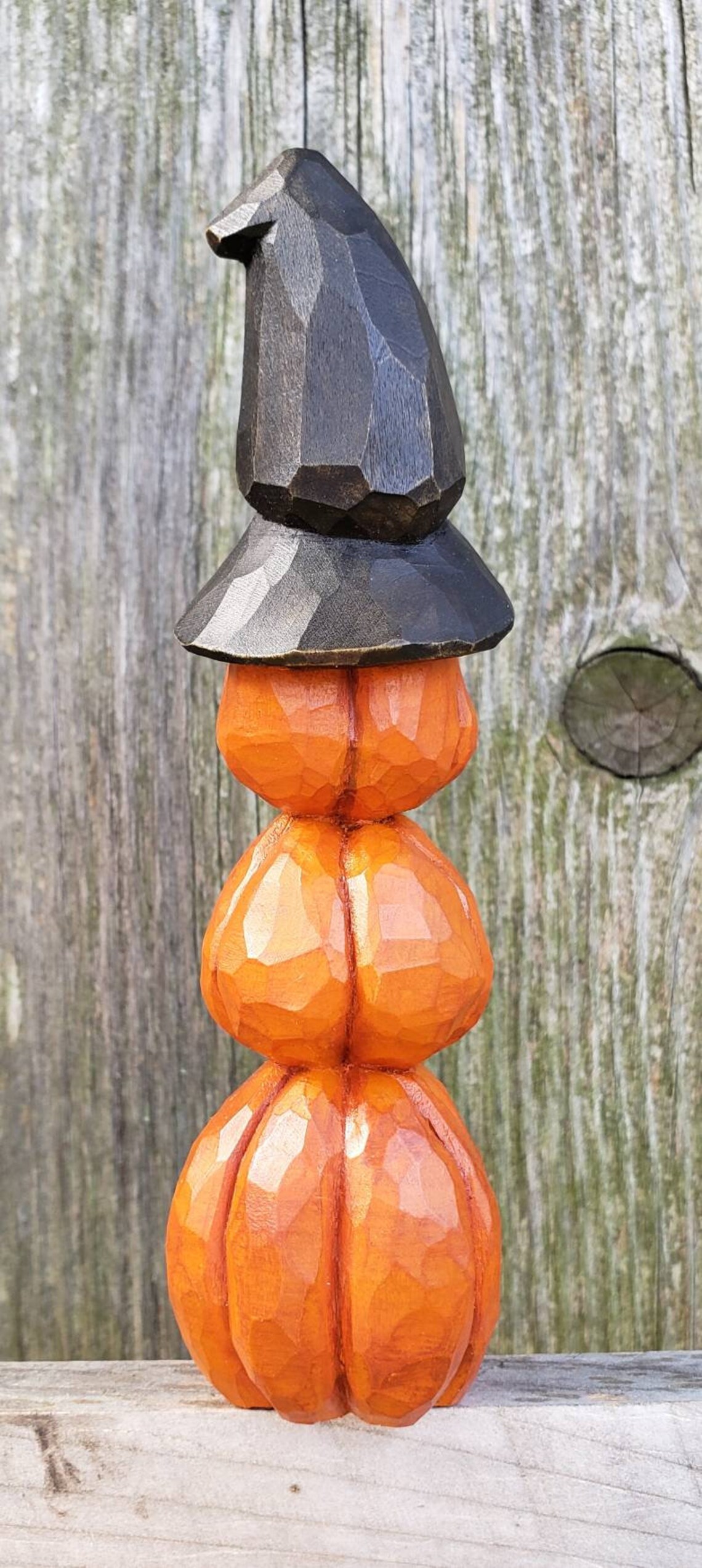 Wood Carving - Stacked Pumpkins; Pumpkins, Handcarved, Basswood ...