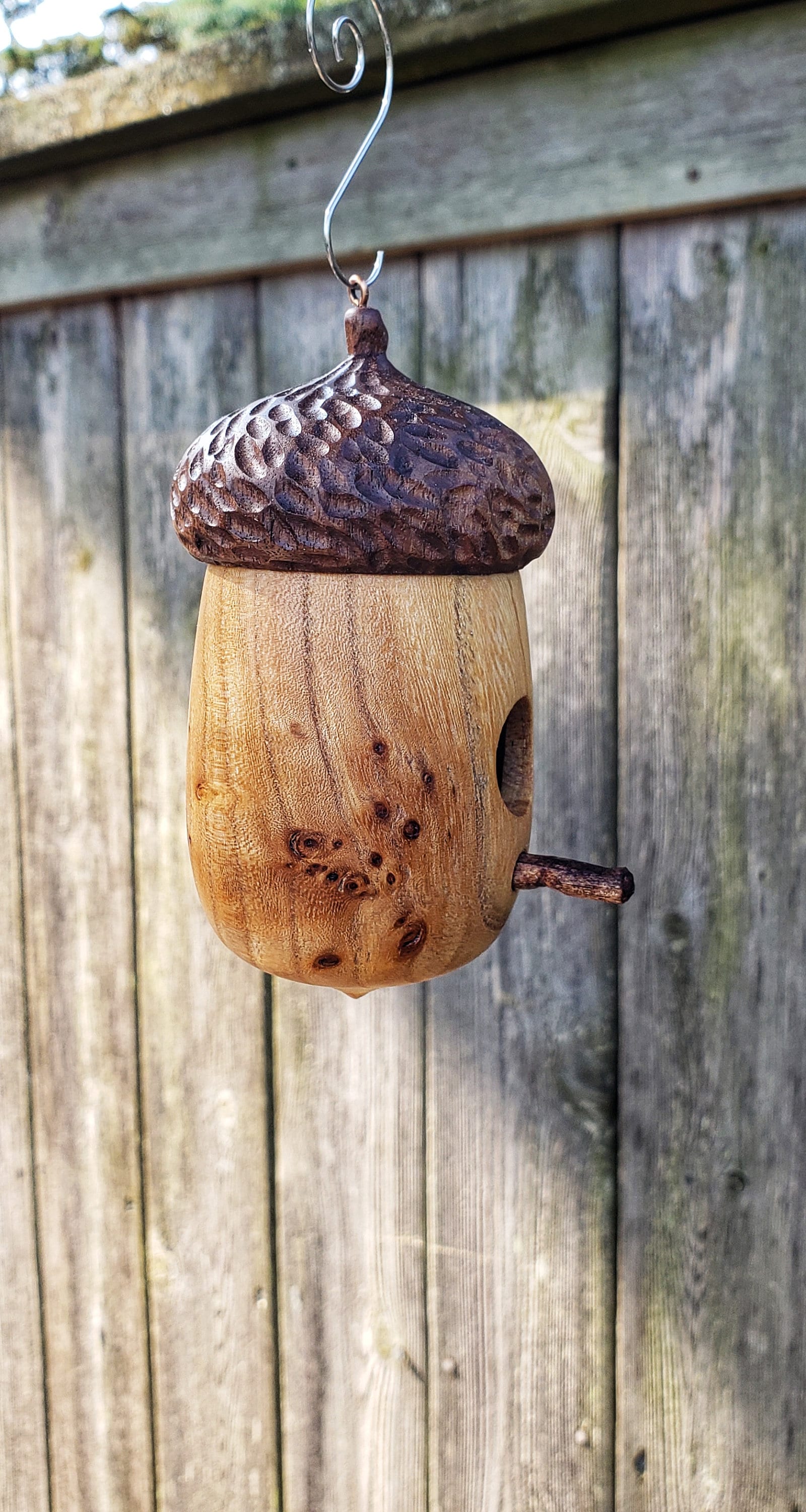 Wood Turning / Wood Carving Woodturned Birdhouse Acorn - Etsy