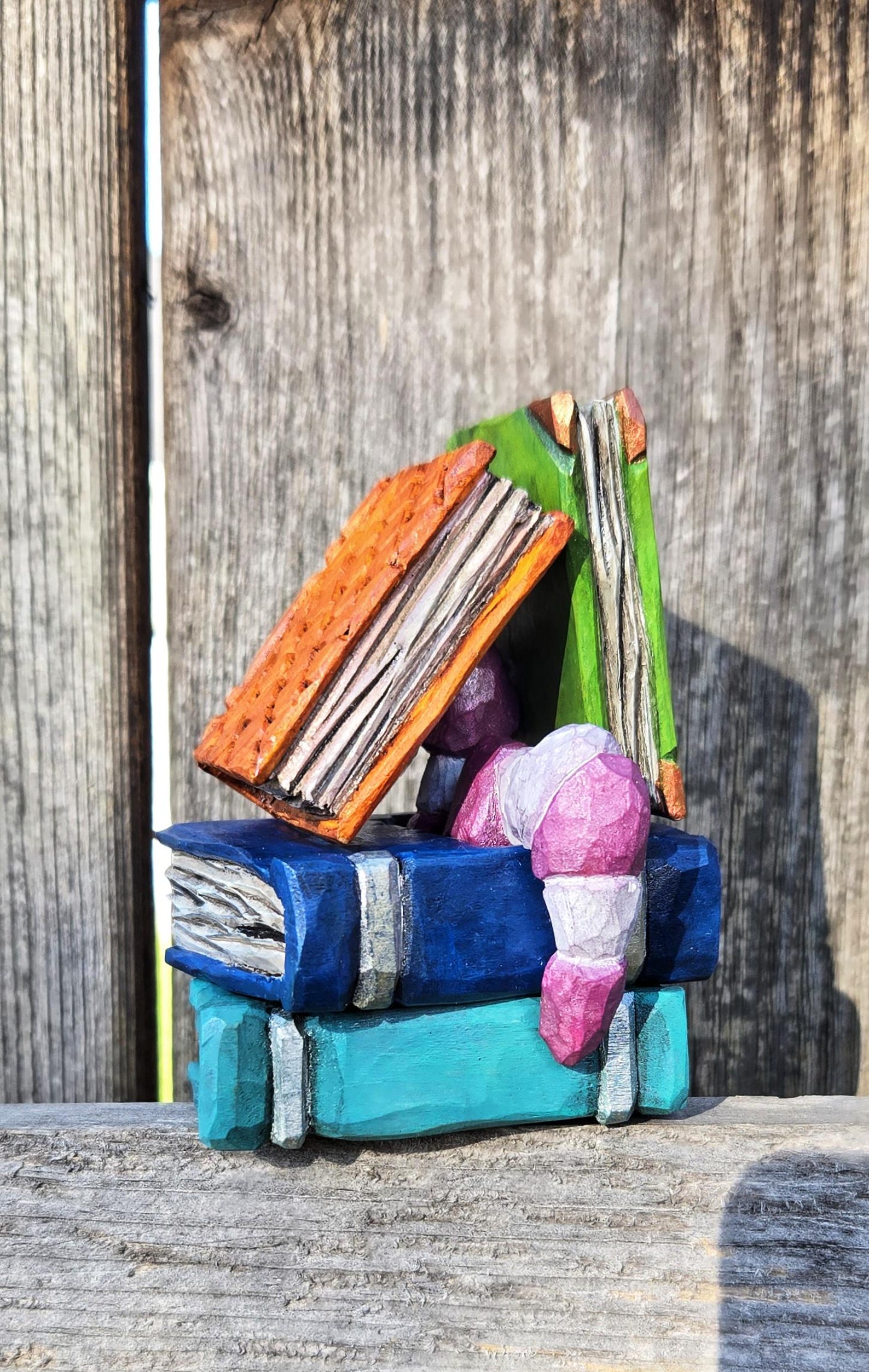 Wood Carving - Lewis; Bookworm, Handcarved, Handcarved Book, Basswood ...