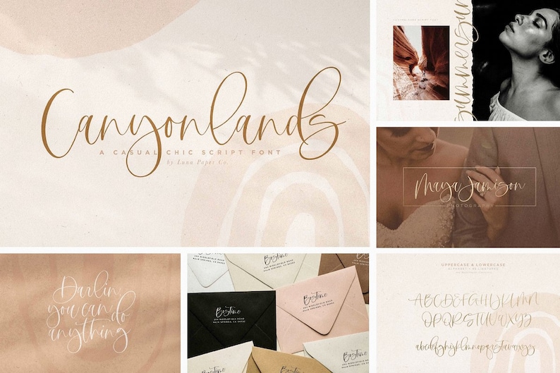 Modern Script Font BUNDLE Calligraphy Font Handwritten - Etsy