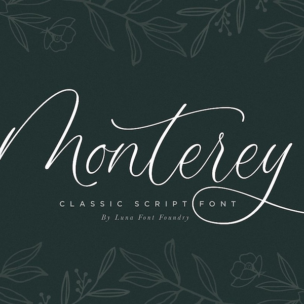 Calligraphy Font - Etsy