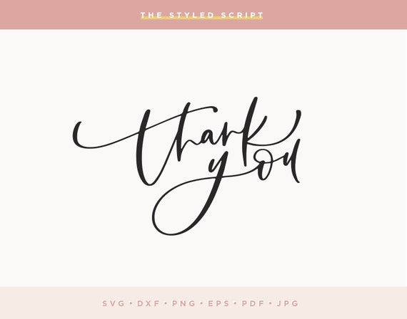 Thank You SVG Instant Download - Etsy Australia