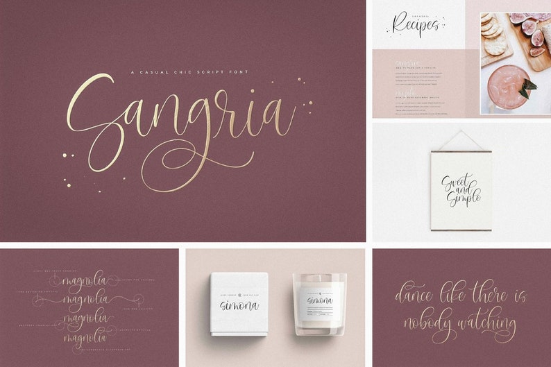 Modern Script Font BUNDLE Calligraphy Font Handwritten - Etsy